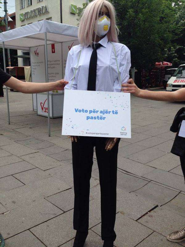 Mbahet fushata "Voto për ajër të pastër" (FOTO) - Klan Kosova