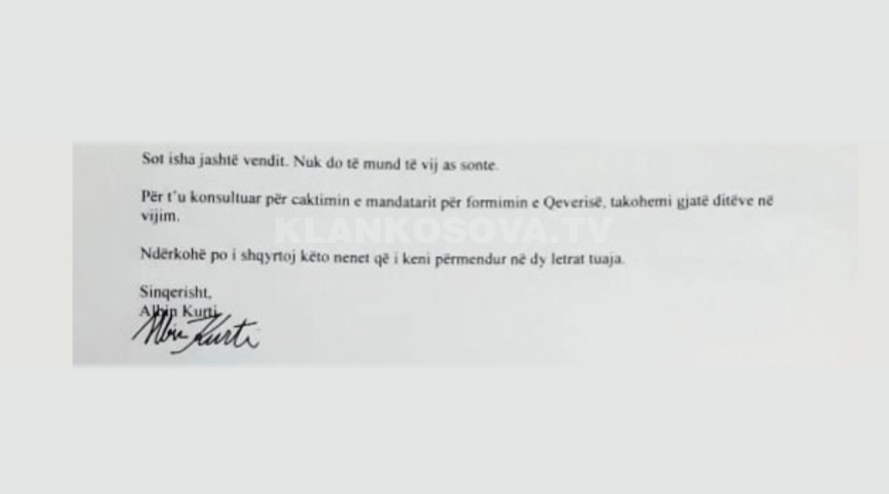 Loja me letra, Kurti refuzon dy ftesat e Thaçit (VIDEO) – Klan Kosova