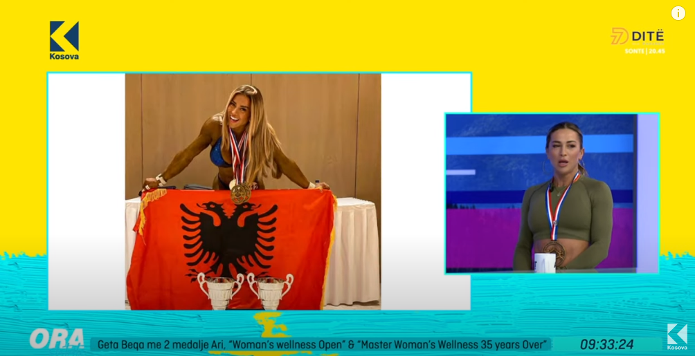 Geta Beqa me dy medalje ari, “Woman’s Wellness Open” dhe “Master Woman ...