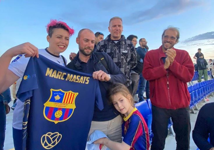 KFV “Prishtina” në Camp Nou, takohen me drejtorin e Akademisë së ...