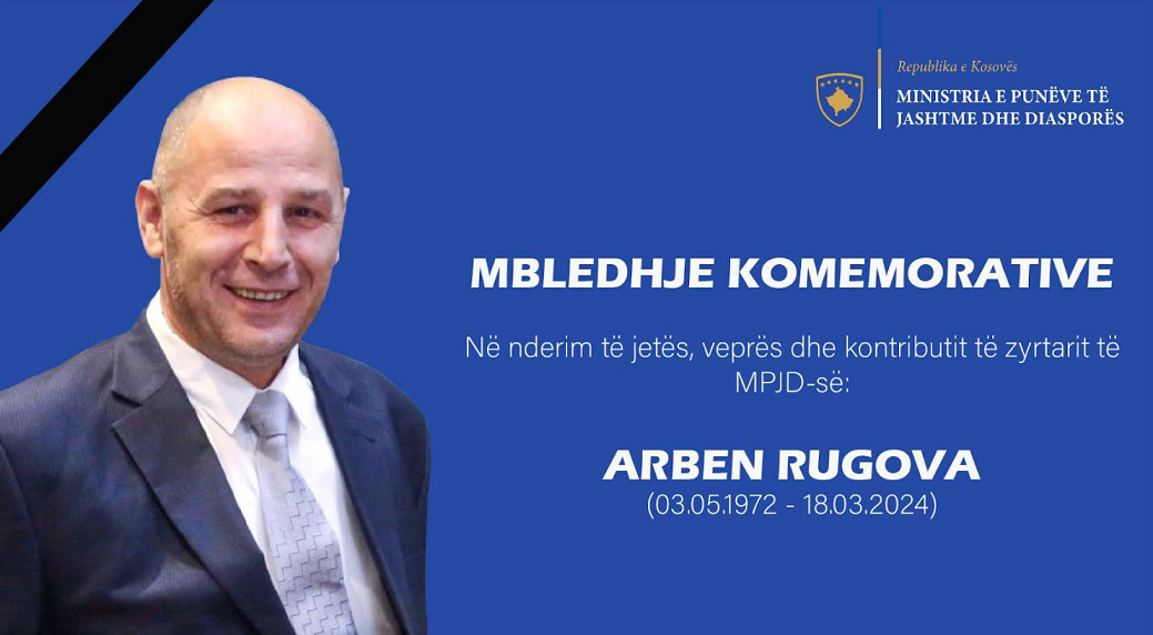 Sot mbahet mbledhje komemorative në nderim të jetës së Arben Rugovës ...