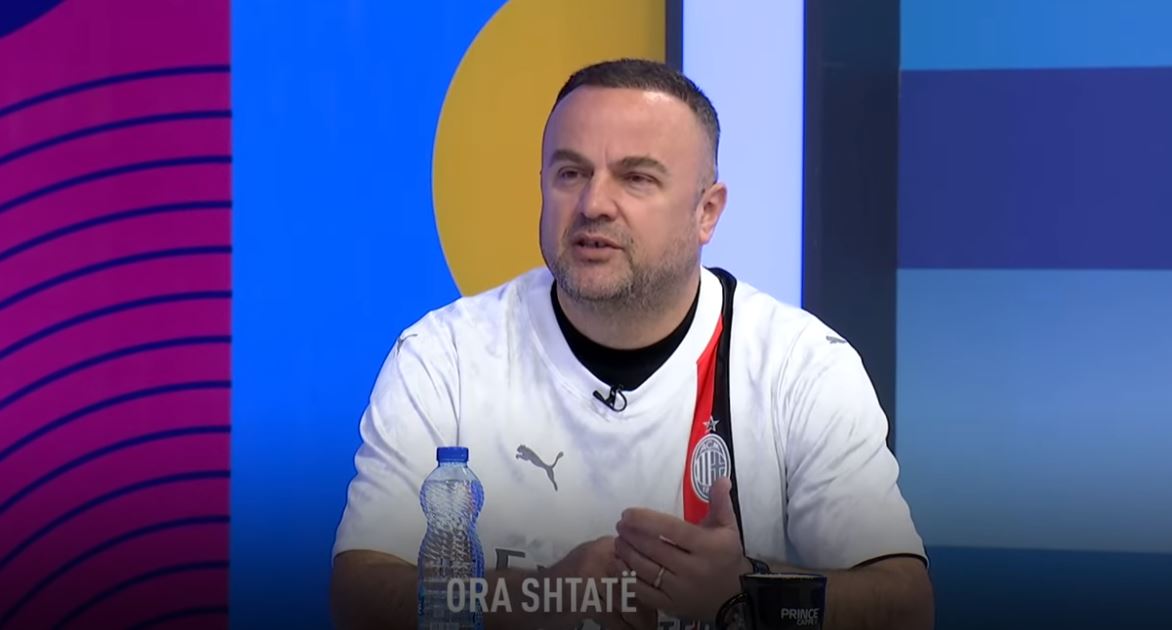 Gazmend Dalipi, tifozi i flaktë i Prishtinës shfaqet në ekranin e madh ...