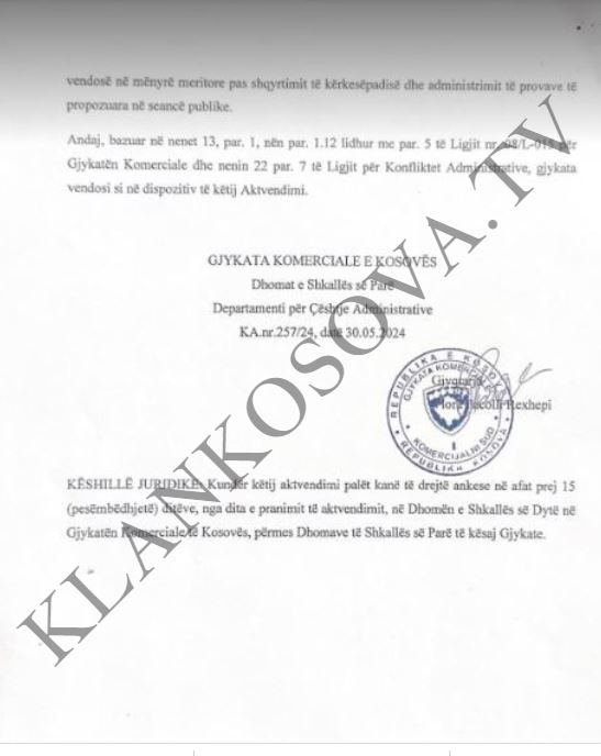 Gjykata Komerciale pezullon punimet për ndërtimin e Shkollës së Mesme ...